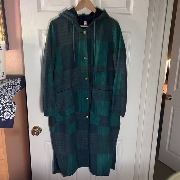 Jackets & Coats | Handmade Hooded Plaid Duster Coat | Poshmark